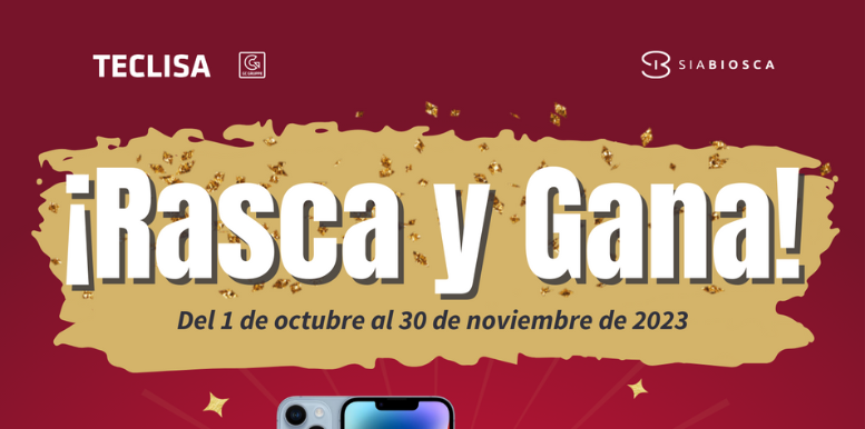 TECLISA | ¡Rasca y Gana 2023! - Consigue un iPhone 14, Smart TV LG 55'', Patinete Eléctrico, PC ...